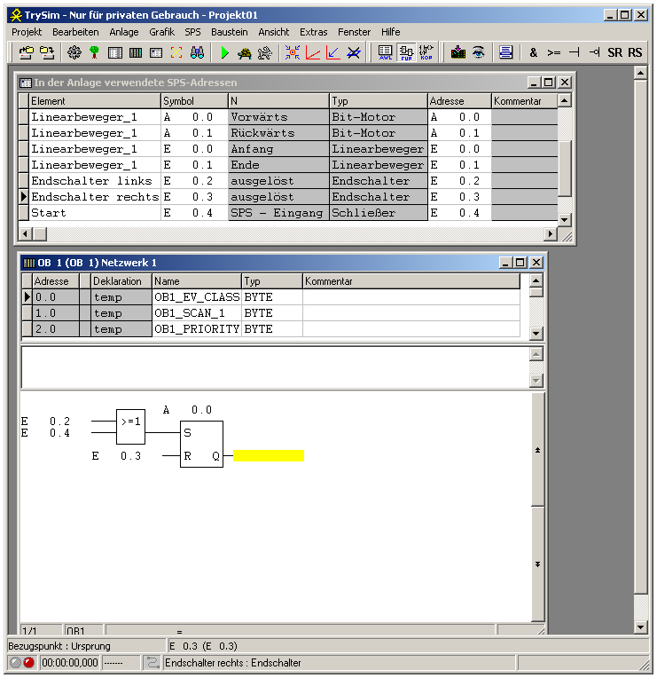 Beispielsitzung > Erstellen des SPS-Programms